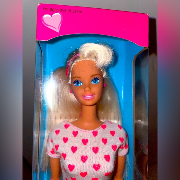 Mattel | Toys | Vintage 995 Pretty Hearts Barbie Doll | Poshmark